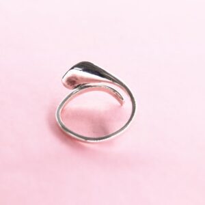 Helen de Lete Vintage 3D Calla Flower 925 Sterling Silver Ring For Women