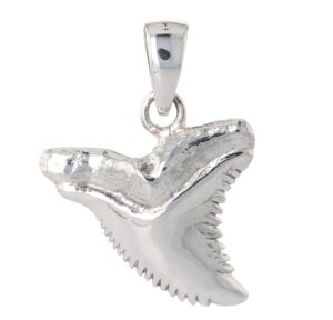 jewelry trends sterling silver shark tooth pendant