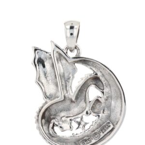 Jewelry Trends Sterling Silver Moon and Dragon Celtic Knot Pendant