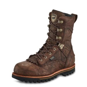 irish setter, elk tracker, men’s, 10", waterproof, uninsulated, hunting boot, brown (p), 10.5 d (medium)