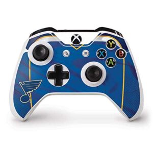 skinit decal gaming skin compatible with xbox one s controller - officially licensed nhl st. louis blues home jersey design