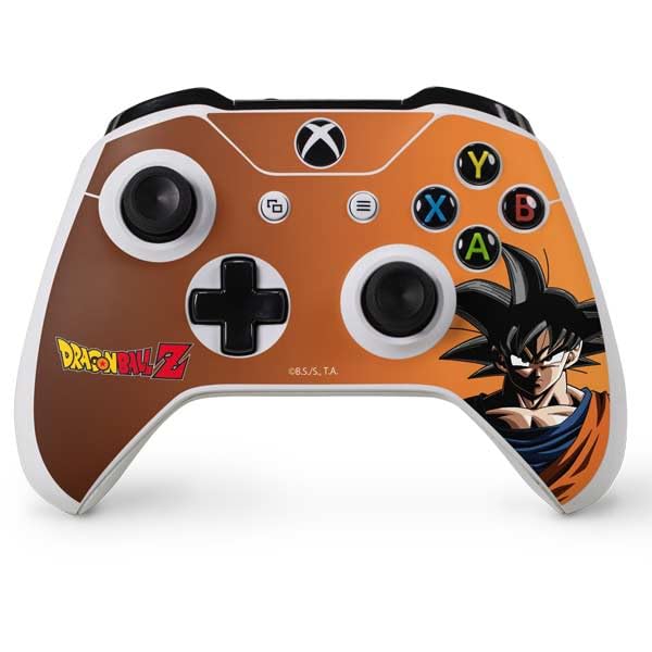 Skinit Decal Gaming skin compatible with Xbox One S Console and Controller Bundle - Officially Licensed Dragon Ball Z Goku Portrait Design