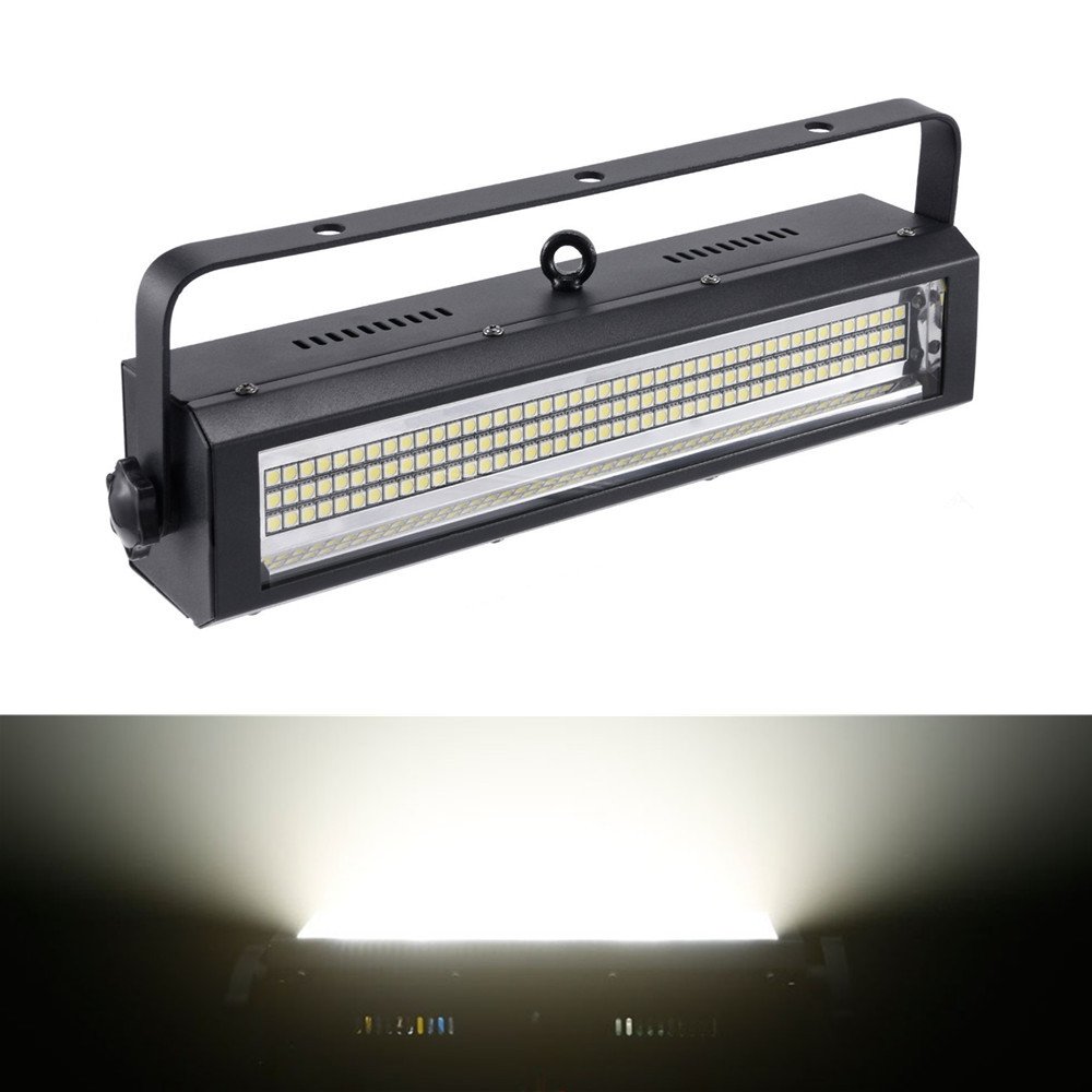 MFL. S100 132-LED Strobe Lights White bright Stage Lighting Strobe Blinder and Wash Light DJ Disco Lights Sound Activated Modes DMX control All in One for Party Stage Live Concert