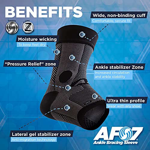 OrthoSleeve Compression Ankle Brace for ankle sprains, achilles tendonitis, ankle wrap, ankle support, instability, inversion sprains and general ankle pain