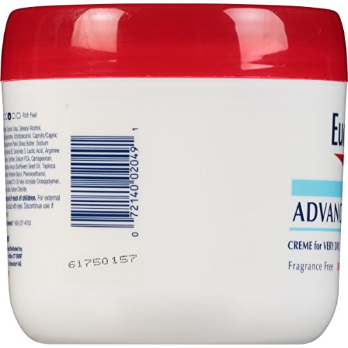 Eucerin Advanced Repair Cream - Fragrance Free, Full Body Lotion for Very Dry Skin - 16 oz. Jar