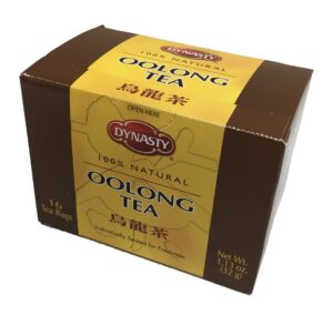 dynasty 100% natural tea 16 individual tea bags per pack (oolong, 1 pack)