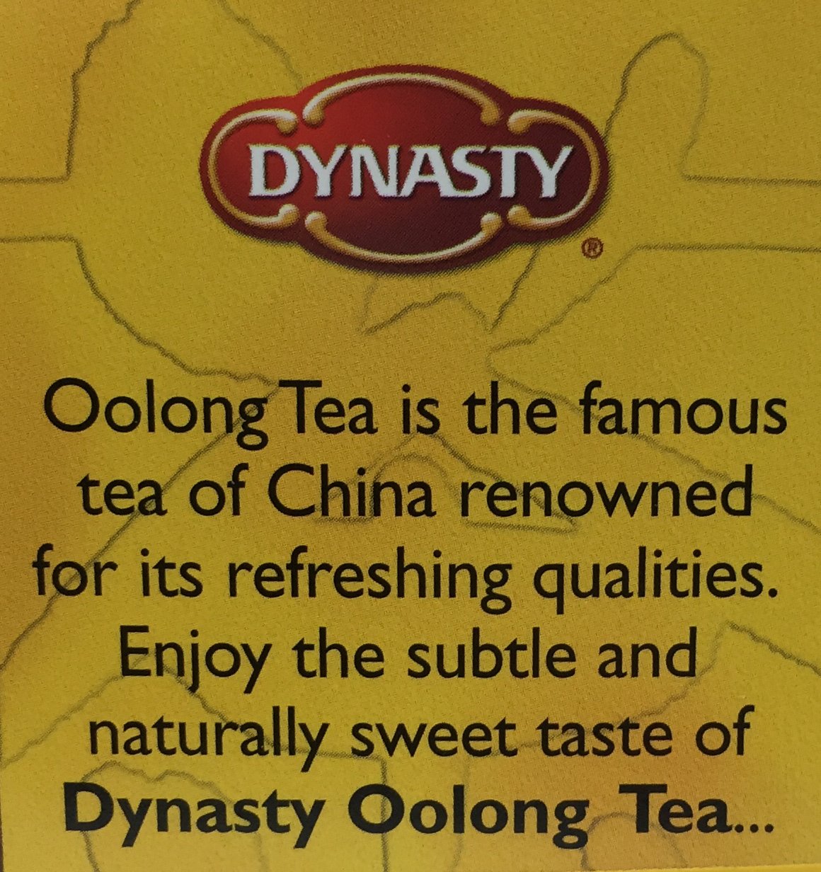 Dynasty 100% Natural Tea 16 Individual Tea Bags Per Pack (Oolong, 1 Pack)