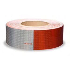 incom red/white conspicuity tape 7"/11", 2-inch x 30 foot roll