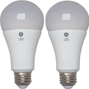 GE 65941 LED A19 Light Bulb with Medium Base, 15-Watt, Soft White, 2-Pack, 2 Count (Pack of 1)