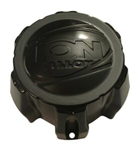 ion alloy 6 lug c101711mb c202202 matte black wheel center cap