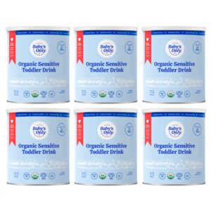 baby's only organic sensitive toddler drink for lactose sensitive toddlers (lactorelief), no soy dairy milk powder, 12 months old +, 12.7 oz, 6 pack