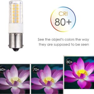 Makergroup BA15s Single Contact Bayonet LED 12V S8 1141 1156 LED Light Bulb 3W 2700K-3000K for Outdoor Landscape Lighting Path Deck Lights RV Lights Warm Color 6pcs