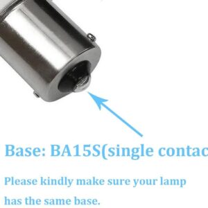 Makergroup BA15s Single Contact Bayonet LED 12V S8 1141 1156 LED Light Bulb 3W 2700K-3000K for Outdoor Landscape Lighting Path Deck Lights RV Lights Warm Color 6pcs