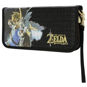 pdp gaming zelda breath of the wild premium travel case for console, up to 14 games: zelda - nintendo switch