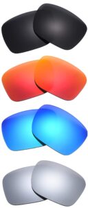 nicelyfit pack of 4 pairs polarized replacement lenses for oakley holbrook oo9102 sunglasses