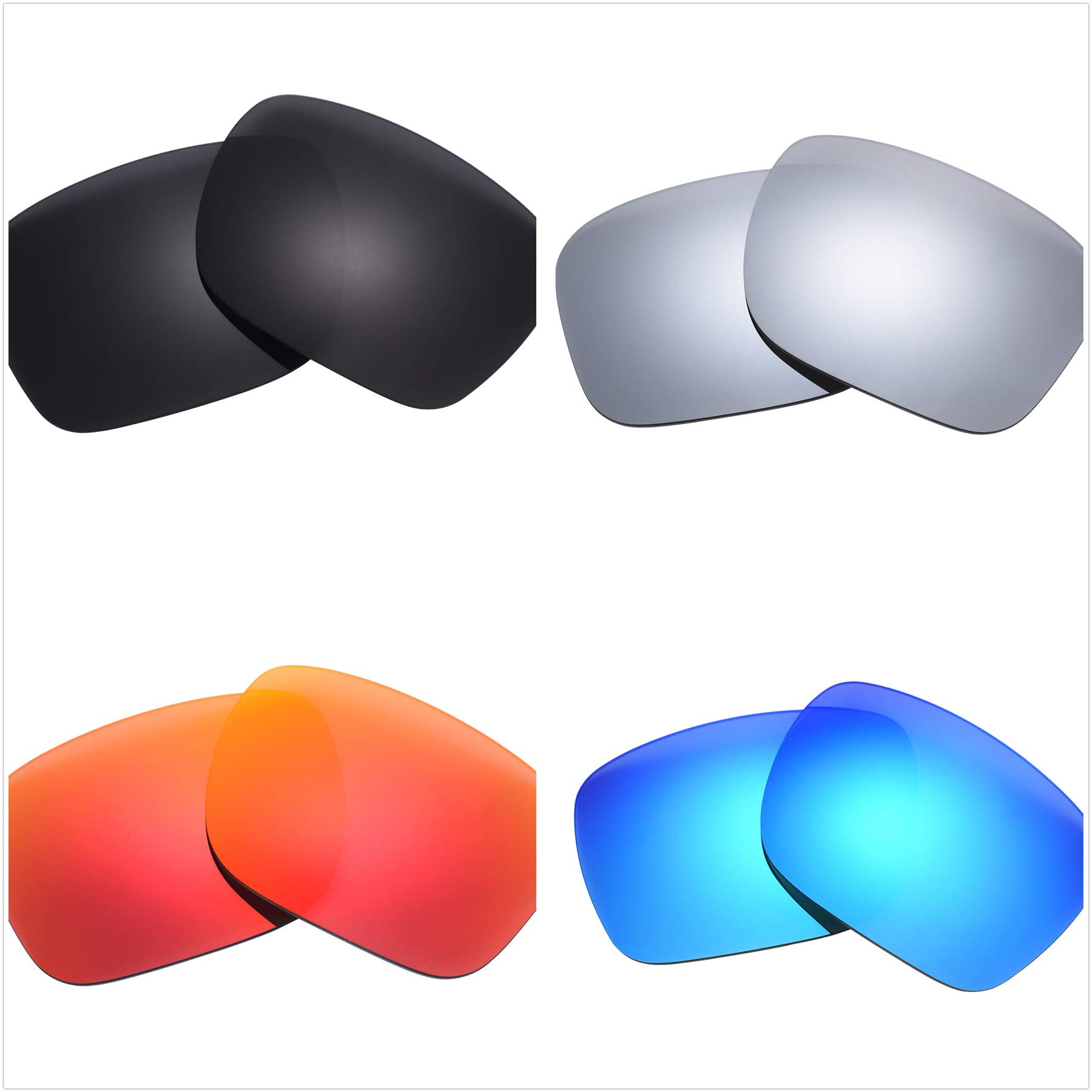 NicelyFit Pack of 4 Pairs Polarized Replacement Lenses for Oakley Holbrook OO9102 Sunglasses