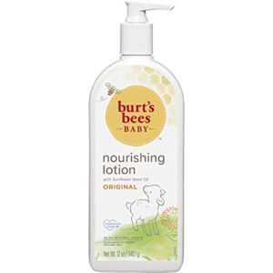 burt's bees baby nourishing lotion, original scent baby lotion - 12 ounce bottle (pack of 3)