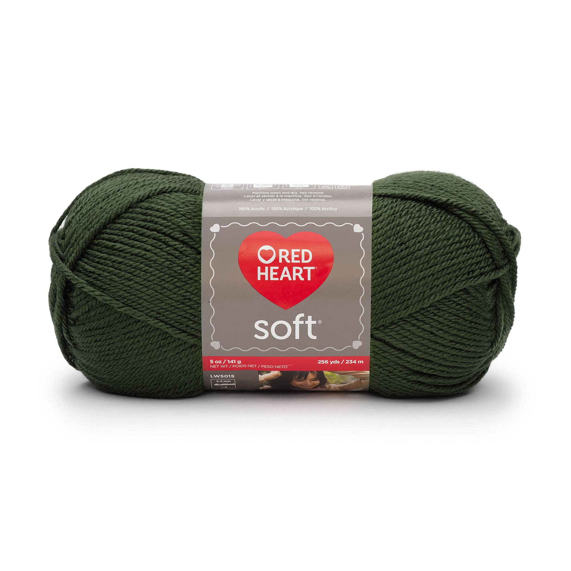 Bulk Buy: Red Heart Soft Yarn (2-Pack) (Dark Leaf)