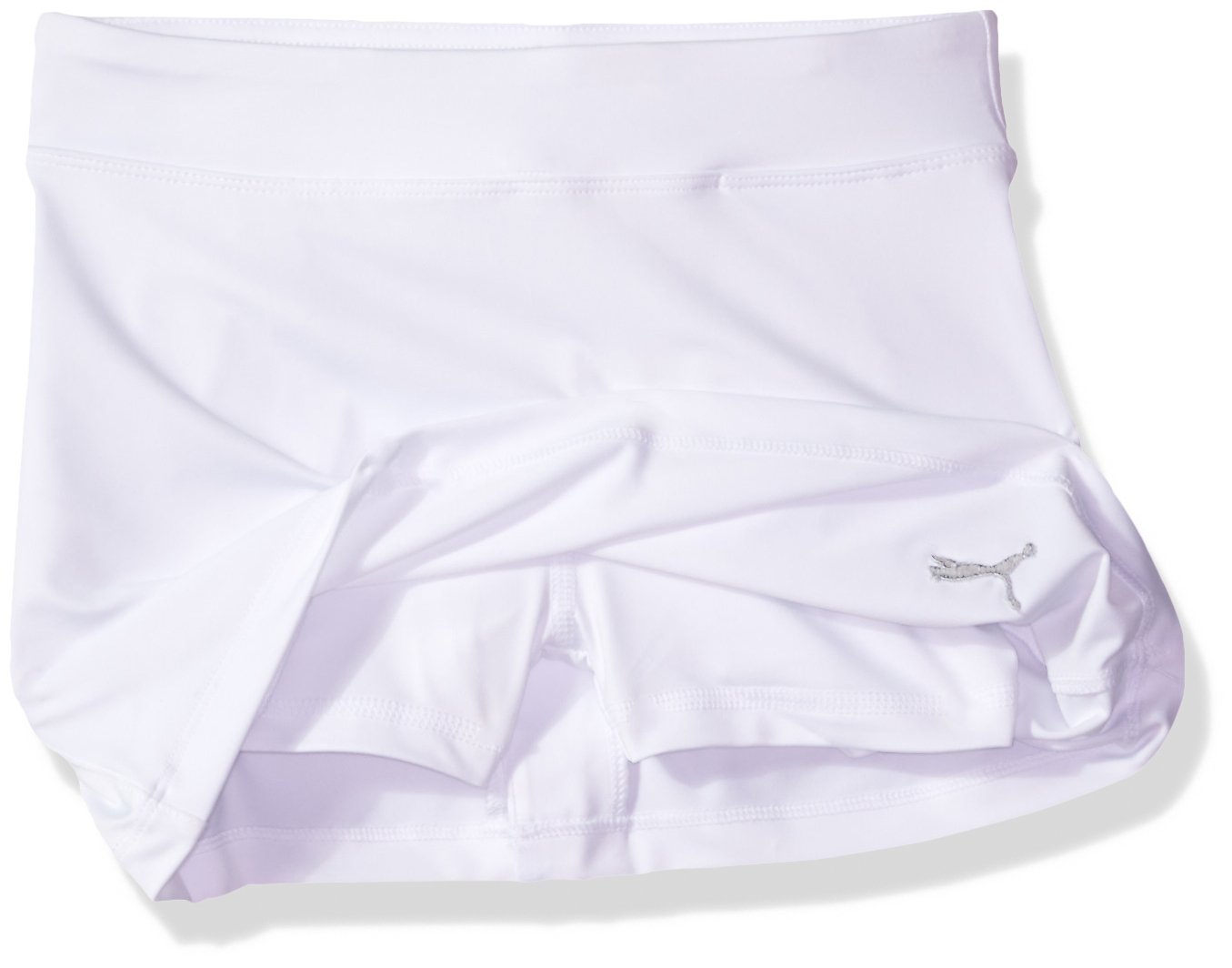 Puma Golf Girls' 2019 Solid Knit Skirt, Bright White, Medium