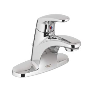 american standard 7075004.002 colony pro single-handle centerset bathroom faucet less drain, polished chrome