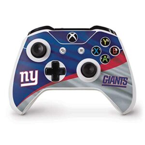 skinit decal gaming skin compatible with xbox one s controller - officially licensed nfl new york giants design