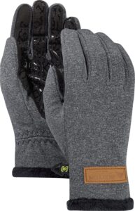 burton women's sapphire glove, true black heather, medium