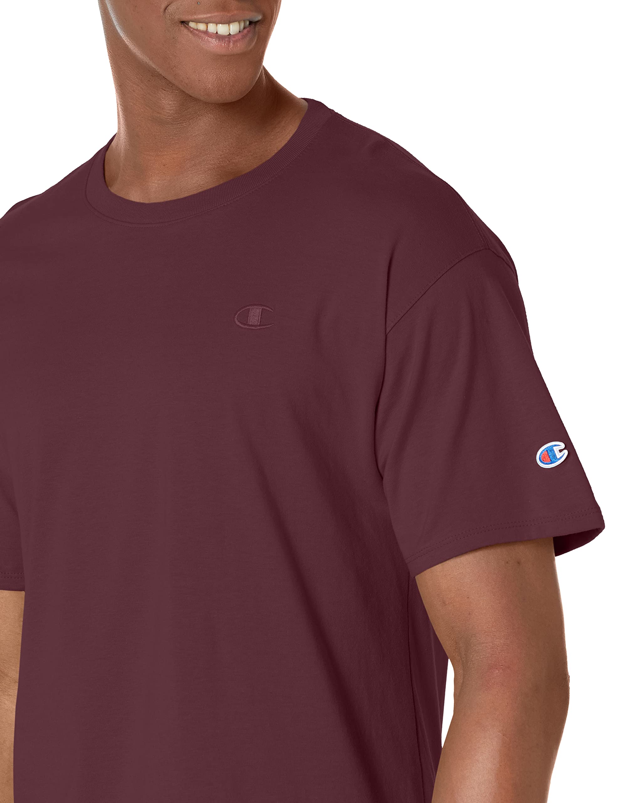 Champion Mens Classic T-shirt, Everyday Tee For Men, Comfortable Soft (Reg. Or Big & Tall), Maroon, X-Large US