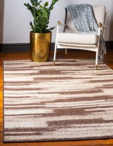 unique loom autumn collection area rug - wheat (2' x 3' 1" rectangle, brown/ beige)