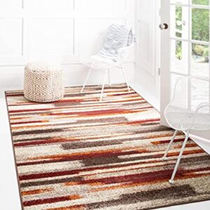 Unique Loom Autumn Collection Area Rug - Wheat (2' x 3' 1" Rectangle, Multi/ Beige)