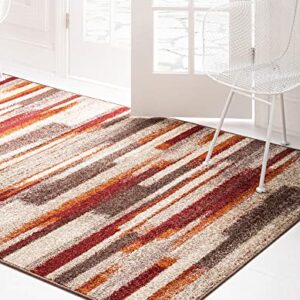 Unique Loom Autumn Collection Area Rug - Wheat (2' x 3' 1" Rectangle, Multi/ Beige)