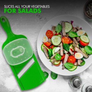 Mandoline Slicer Ceramic Blade Hand Guard Grater Kitchen Cutter Onion Potato Vegetables, Exultimate