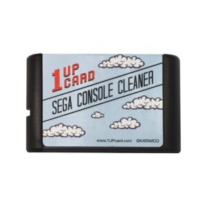 1upcard video game console cleaner compatible with sega genesis/mega drive