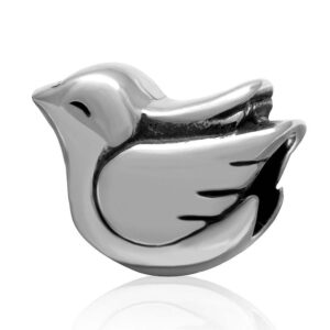 bird charm 925 sterling silver animal charm pet charm for bracelet (bird)