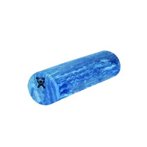 round extra firm eva foam roller, 6" x 12", blue