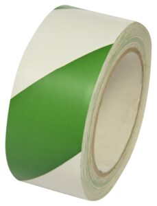 incom manufacturing: hazard warning conformable tape, 2" x 108', green/white