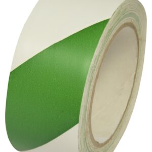 INCOM Manufacturing: Hazard Warning Conformable Tape, 2" x 108', Green/White