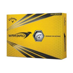 callaway warbird golf ball, prior generation, (one dozen), white, prior generation