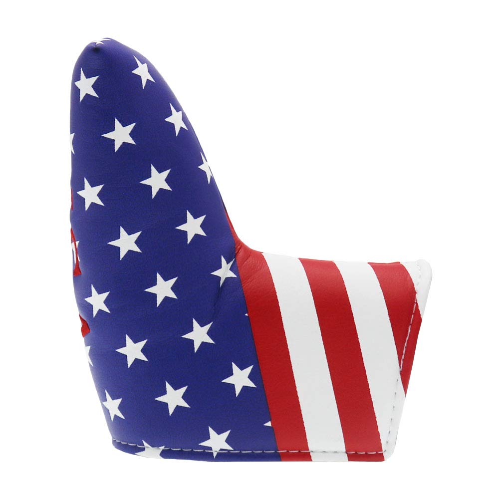 HISTAR Golf Putter Cover Headcover Stars and Stripes Design with USA Letters