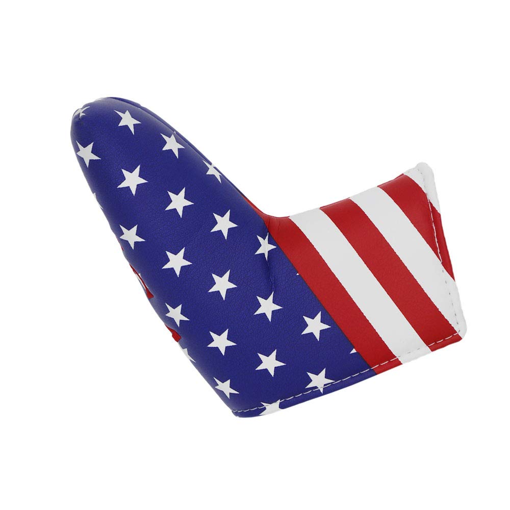 HISTAR Golf Putter Cover Headcover Stars and Stripes Design with USA Letters