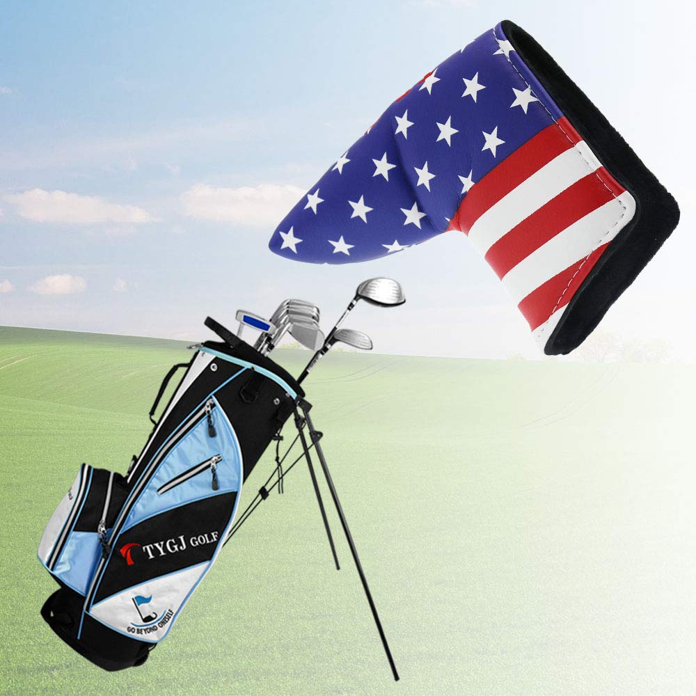 HISTAR Golf Putter Cover Headcover Stars and Stripes Design with USA Letters