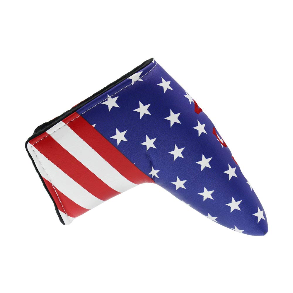 HISTAR Golf Putter Cover Headcover Stars and Stripes Design with USA Letters