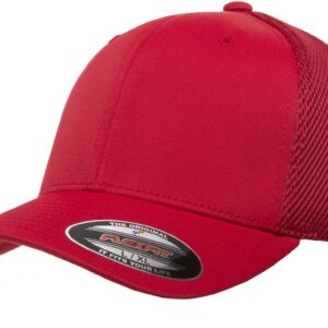 The Hat Pros | Flexfit Ultrafibre Airmesh Fitted Cap (as1, Alpha, l, x_l, Red)