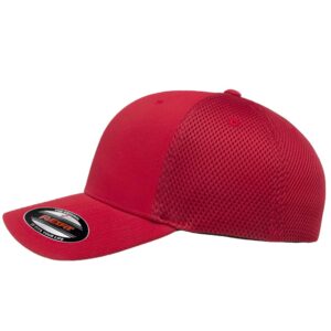 The Hat Pros | Flexfit Ultrafibre Airmesh Fitted Cap (as1, Alpha, l, x_l, Red)