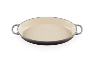 le creuset of america le creuset enameled cast iron signature 3qt. oval baker-oyster, 3 qt. (14.25")