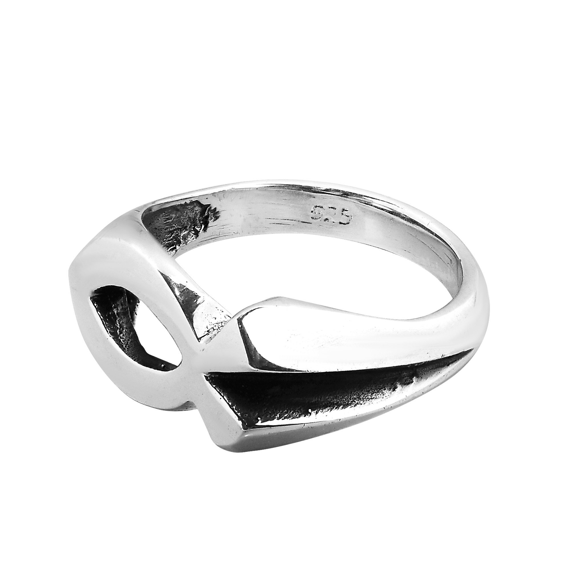 AeraVida Gorgeous Christian Fish Religion Promise .925 Silver Ring (10)