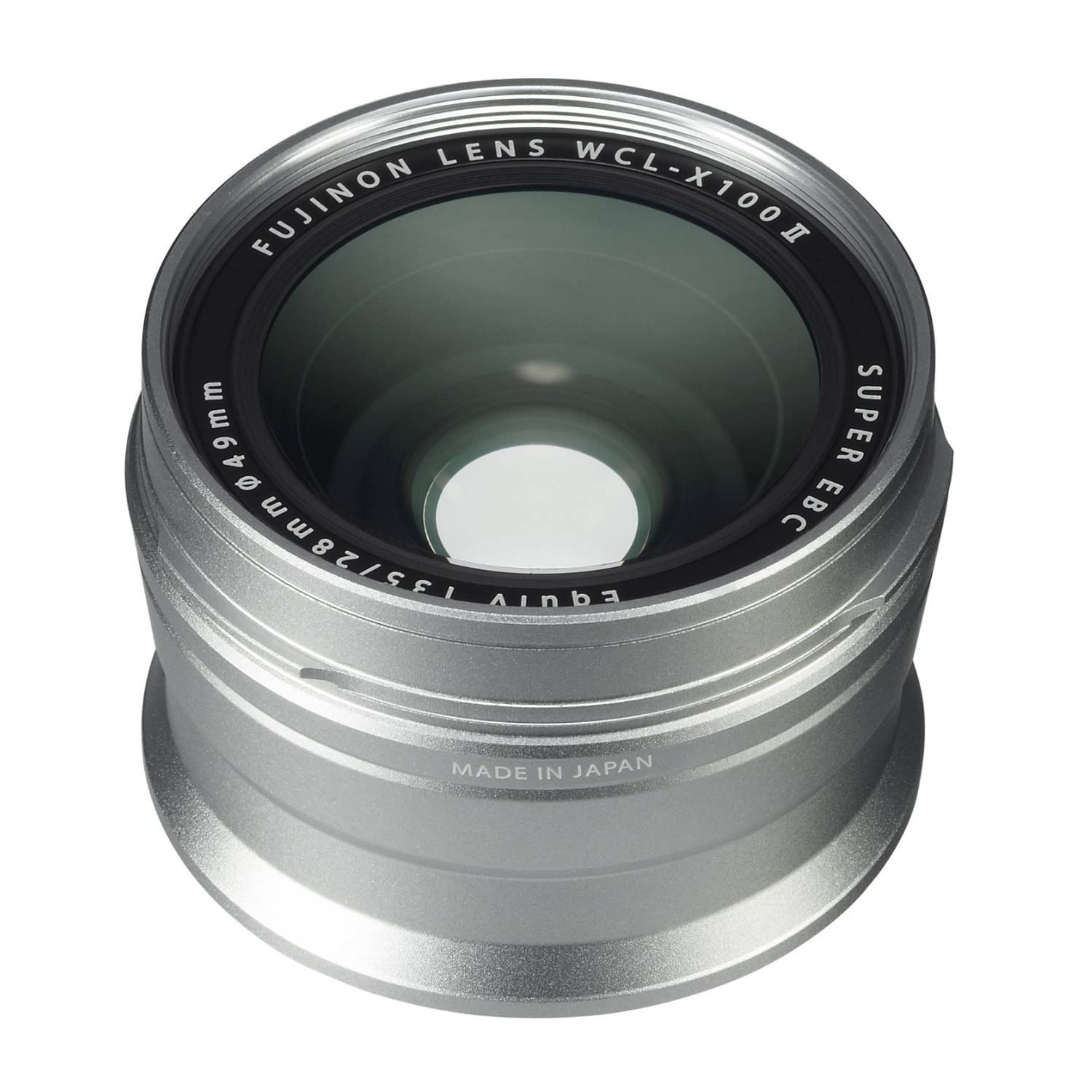 Fujifilm Fujinon Wide Conversion Lens for X100 Series Camera, Silver (WCL-X100 S II)