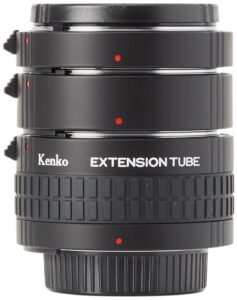 kenko extension tube set dg nikon spacer ring set – black 36 mm