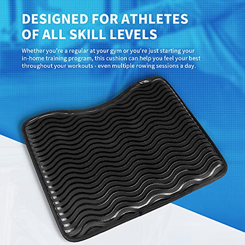 Rowing Machine Seat Cushion Designed for Concept 2 Rower, Hydrow Rower and Water Rower - Anti Slip Surface of The Rowers Pad Increases Comfort and Stability for Concept2