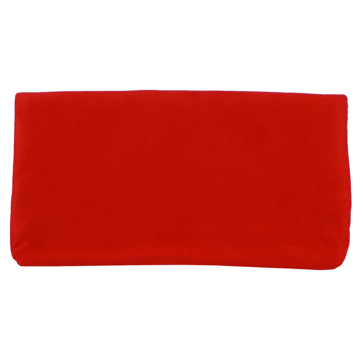 JNB Women's Microsuede Foldover Mini Pouch (Red)