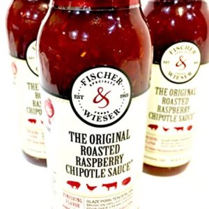 Fischer & Wieser The Original Roasted Raspberry Chipotle Sauce 10.5 Oz (Pack of 3)